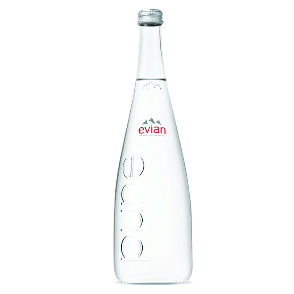 Nước Evian 750ML chai thủy tinh (Thùng 12 chai) - GIAO NƯỚC TỐT